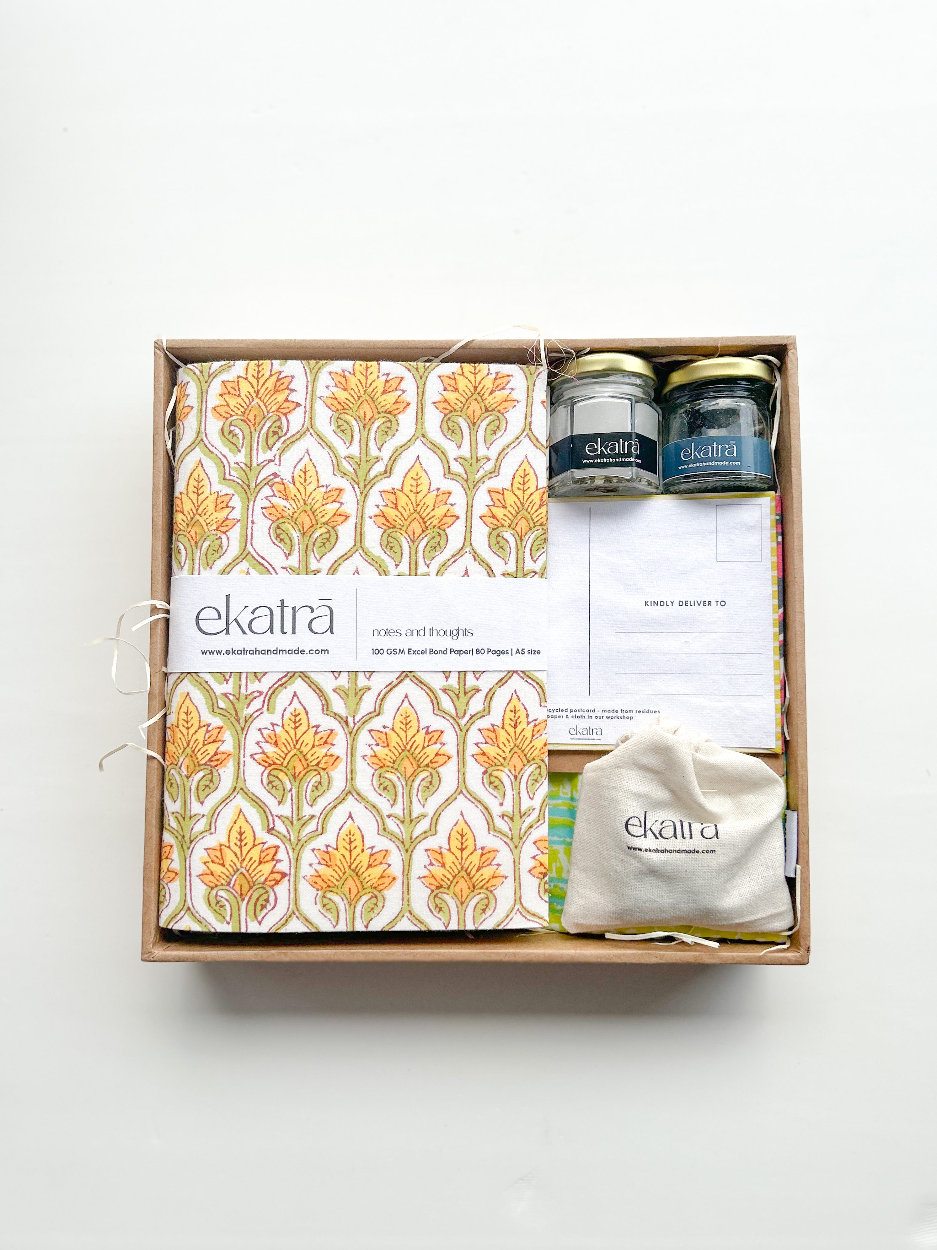 Sustainable Thoughtful Hamper by Ekatra - Yellow Floral ...