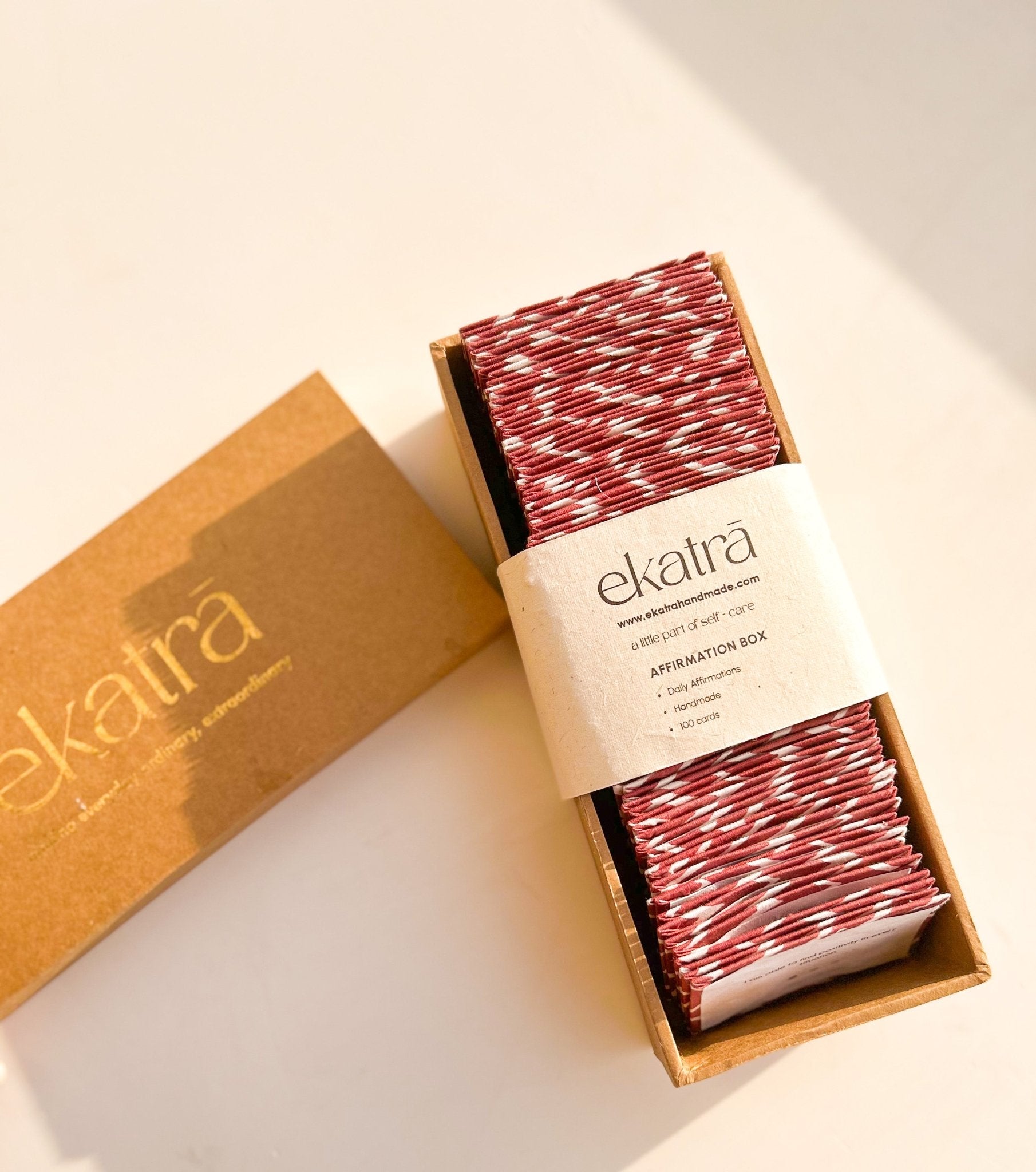 Affirmation Box - Daily Ritual by Ekatra | Handmade Inspiration Cards ...