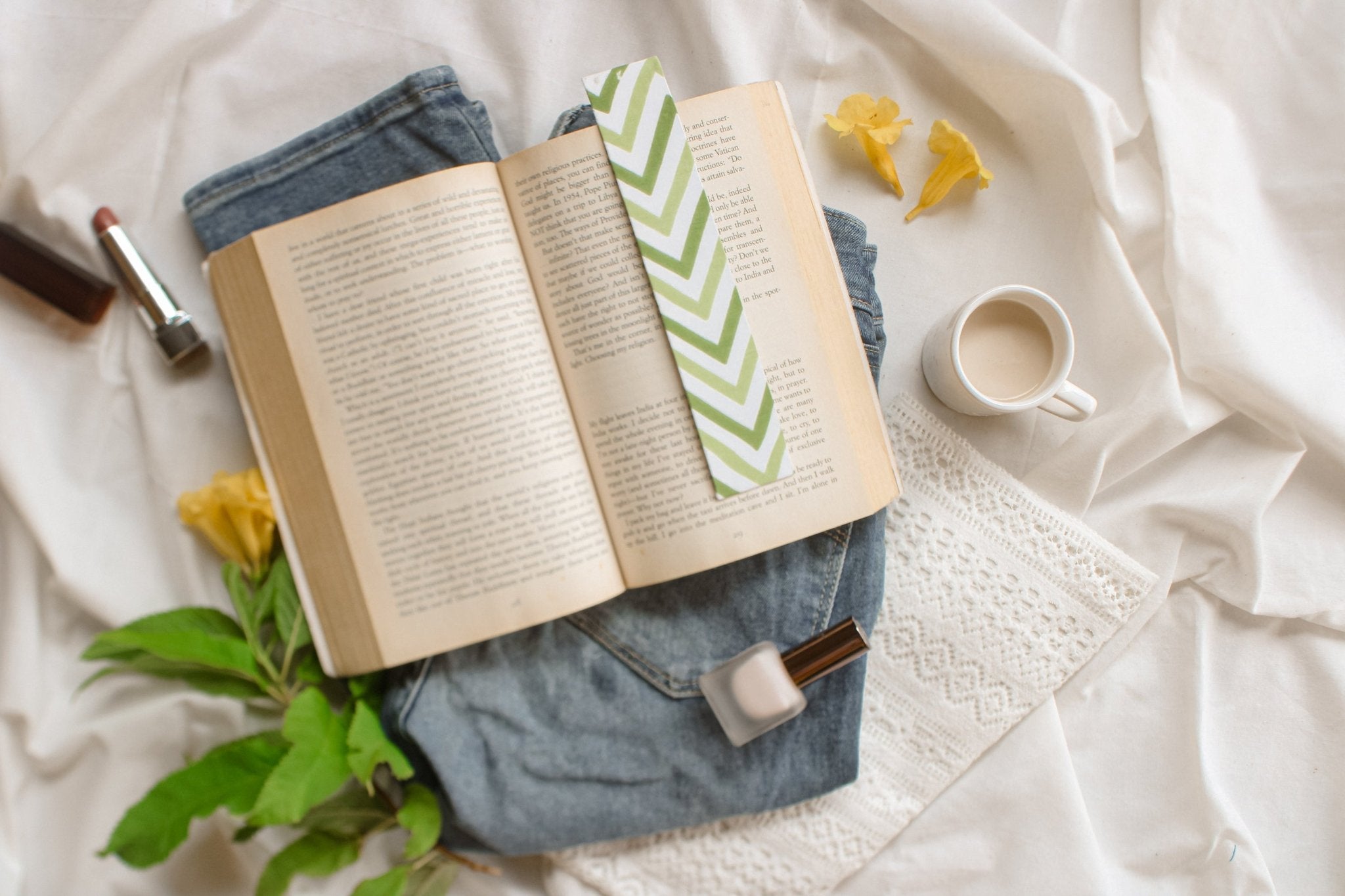 Upcycled Bookmarks – Colorful & Eco-friendly Fabric Bookmarks for Book ...