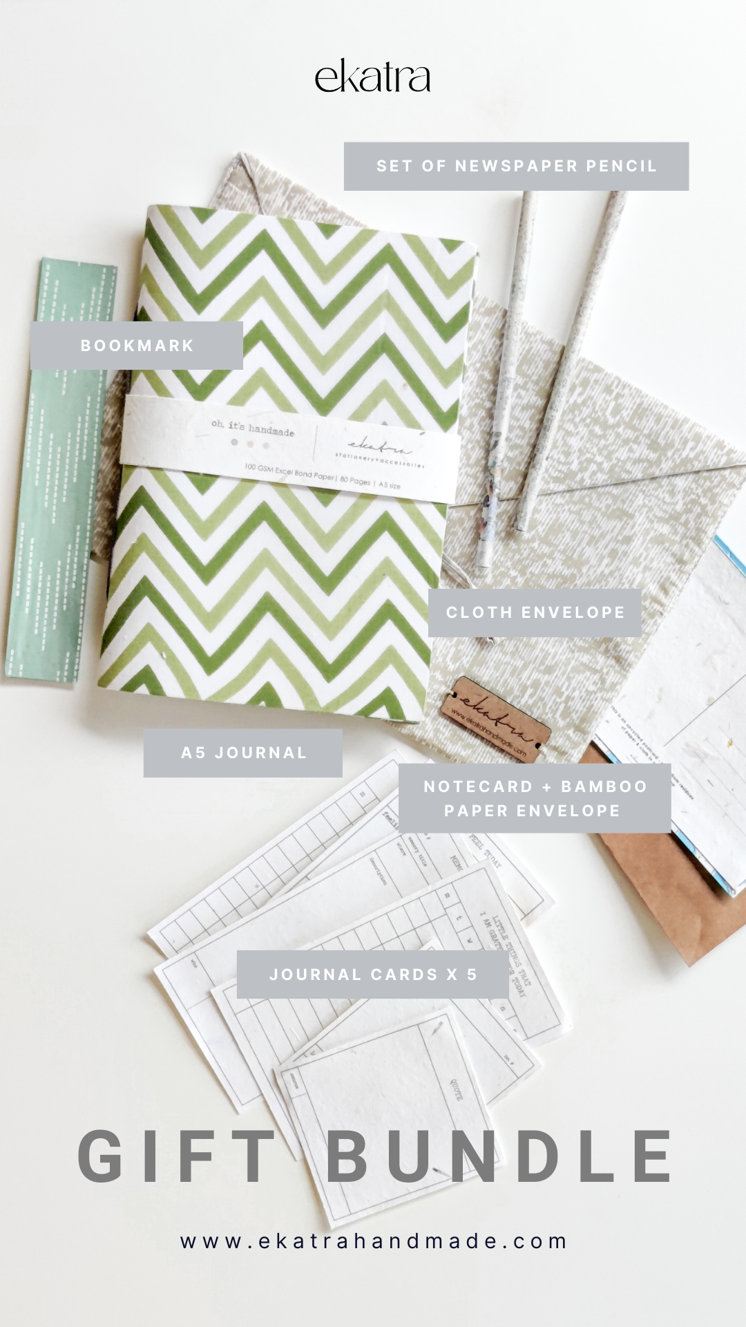 Budget Friendly Sustainable Gift Bundle by Ekatra – ekatrahandmade.com